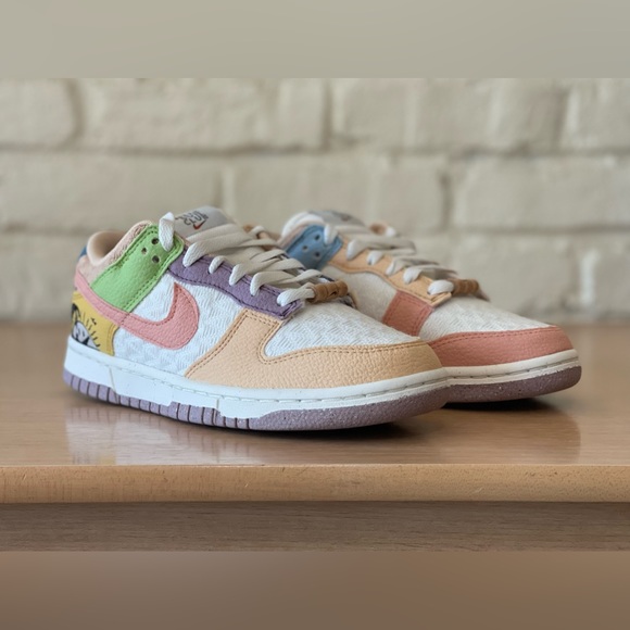 Nike | Shoes | Nike Dunk Low Se Sun Club Multi Color Sail Women Size 7 ...